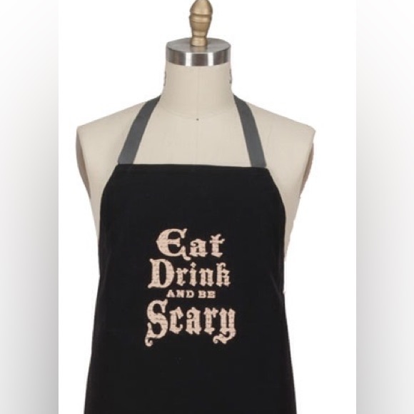 Kay Dee Designs | Other | Nwt H5259 Eat Drink Be Scary Black Chef Apron ...